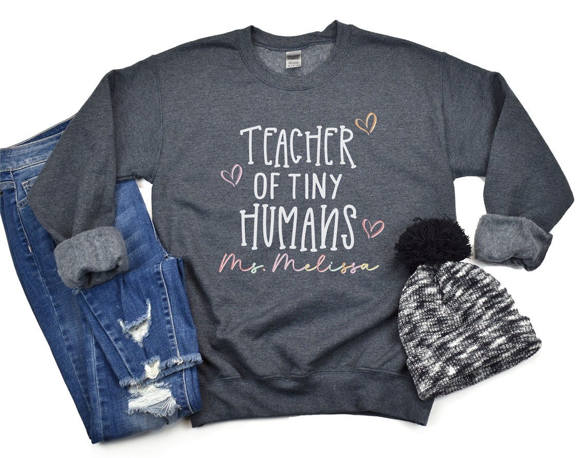 Personalized Teacher Sweatshirt Custom Prek Teacher Crewneck Etsy