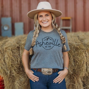 Asheville North Carolina Shirt, Asheville Est 1797 Tshirt, Relocation ...