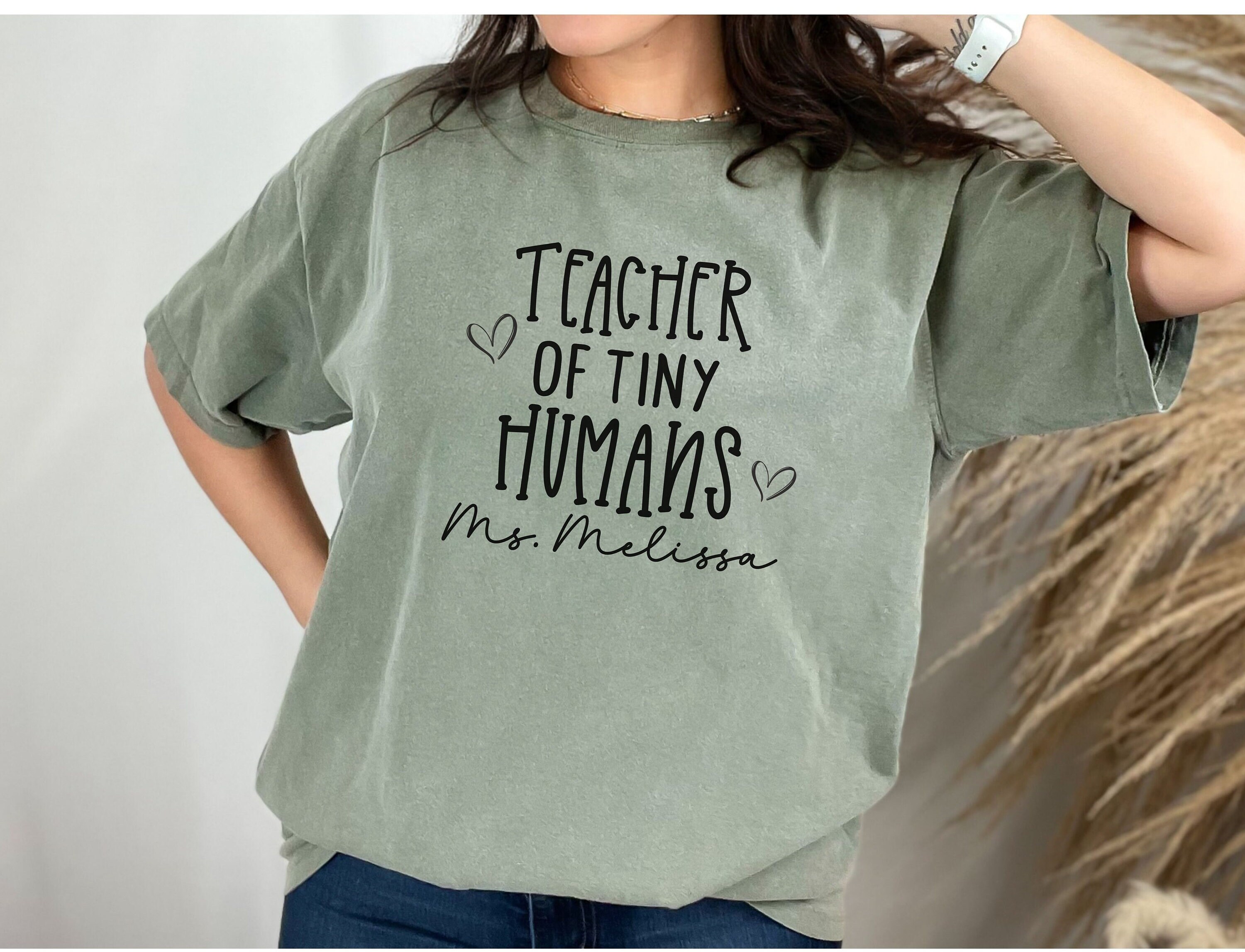 Custom Teacher Shirt, Preschool Teacher Tee, Personalized School Tshirt ...