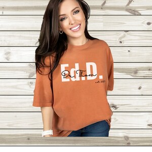 Personalized Edd Tshirt Graduation Gift Doctor of Education Shirt ...