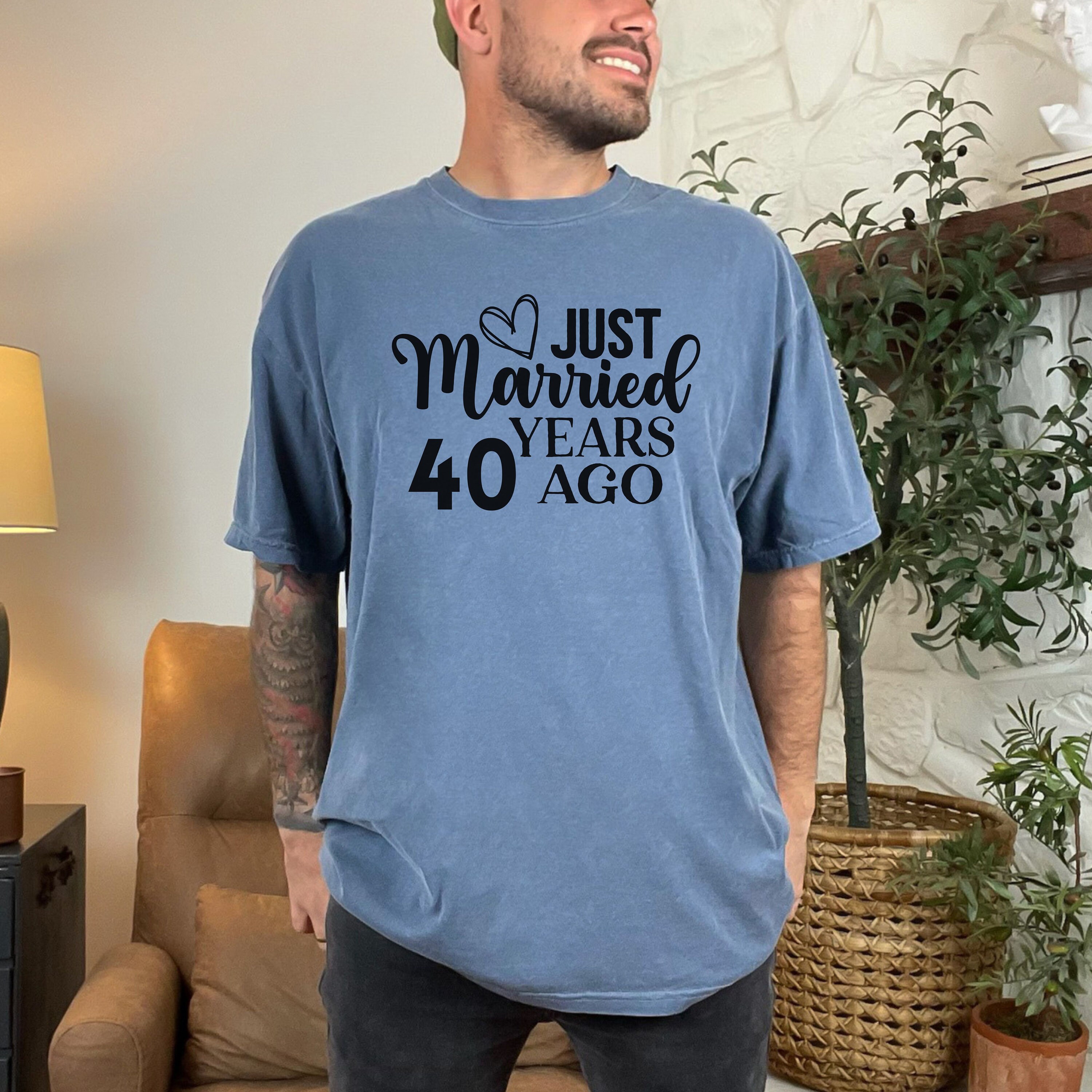 Just Married 40 Years Ago 40th Anniversary Gift T Shirt - Etsy