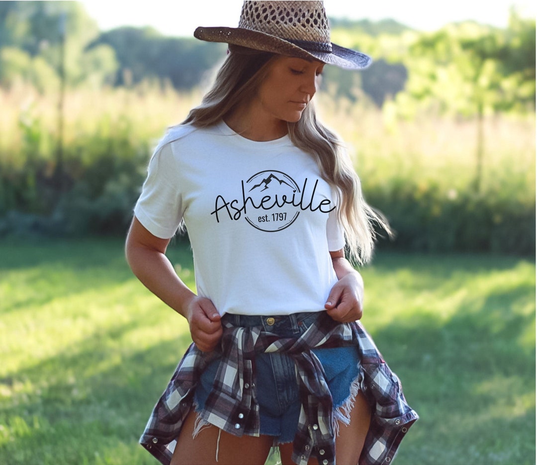 Asheville North Carolina Shirt, Asheville Est 1797 Tshirt, Relocation ...