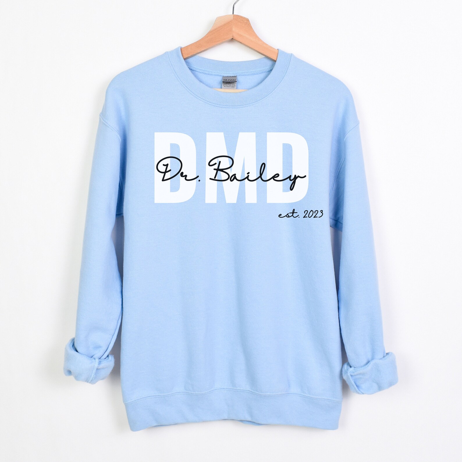 Personalized DMD Sweatshirt, Dentist Graduation Gift, Doctor of Medical ...