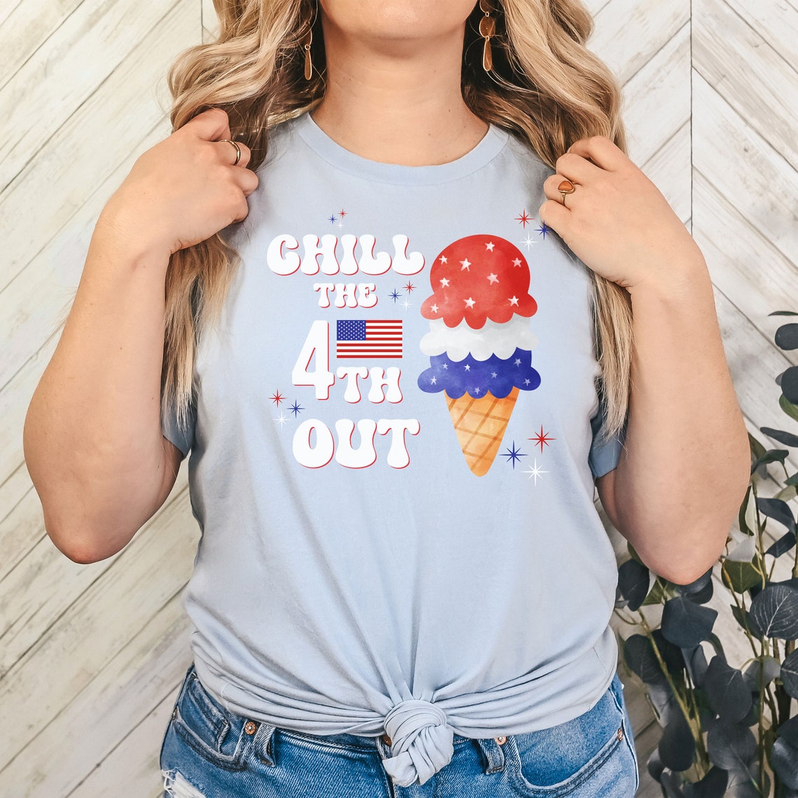 Funny July 4th Shirt, Retro Independence Day Tshirt for Her, Patriotic ...