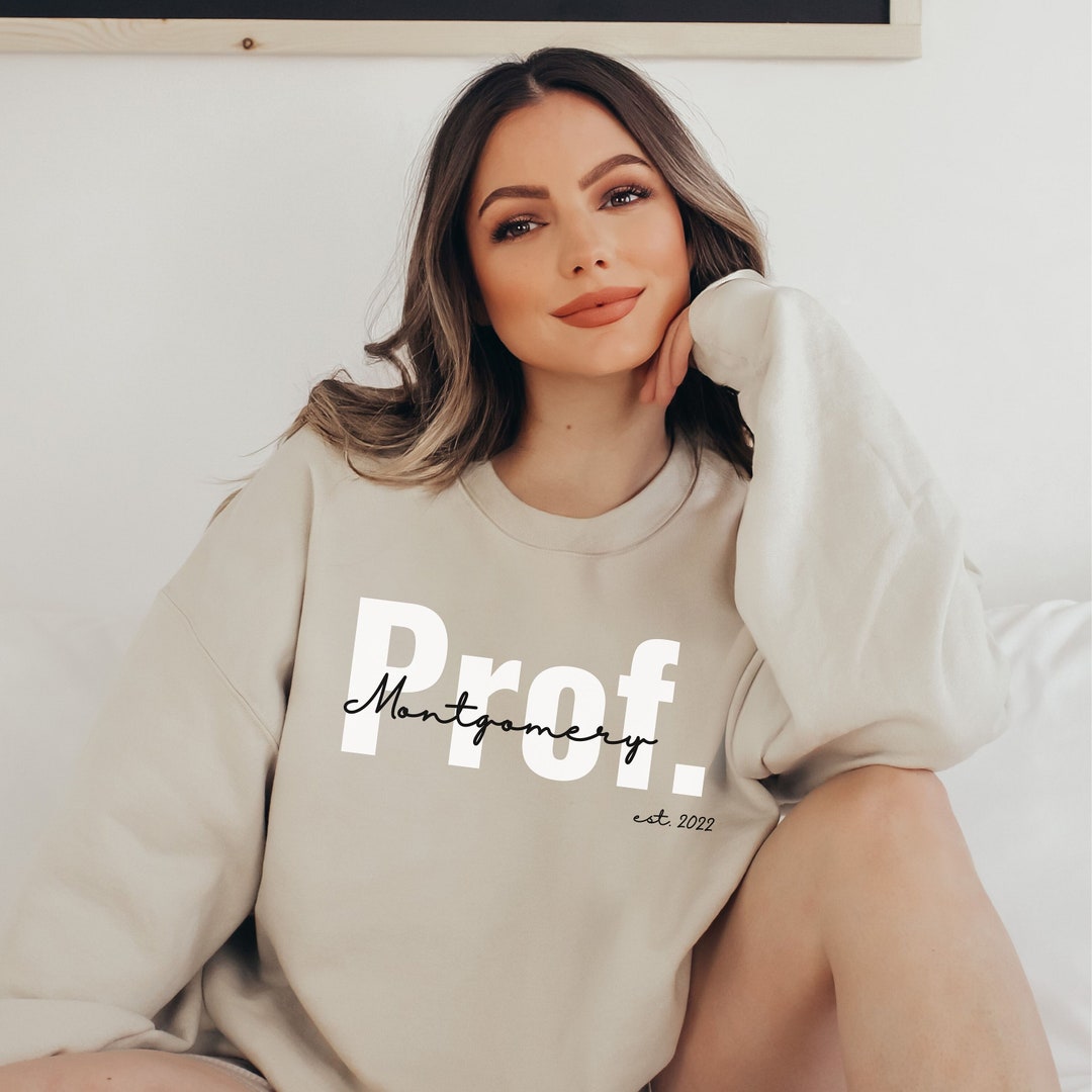 Personalized Professor Sweatshirt, Custom University Professor Crewneck ...