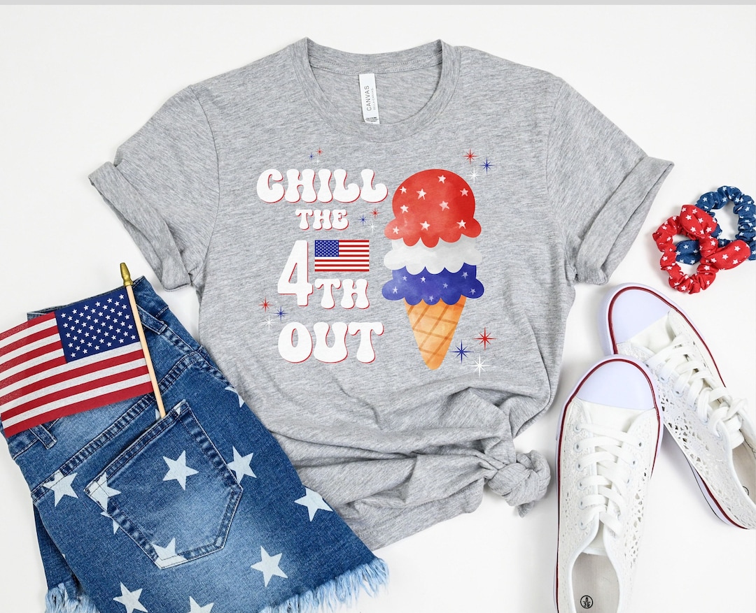 Funny July 4th Shirt, Retro Independence Day Tshirt for Her, Patriotic ...