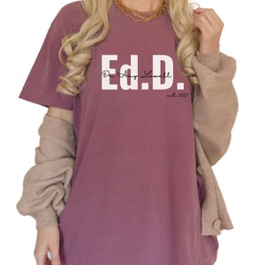 Personalized Edd Tshirt Graduation Gift Doctor of Education Shirt ...