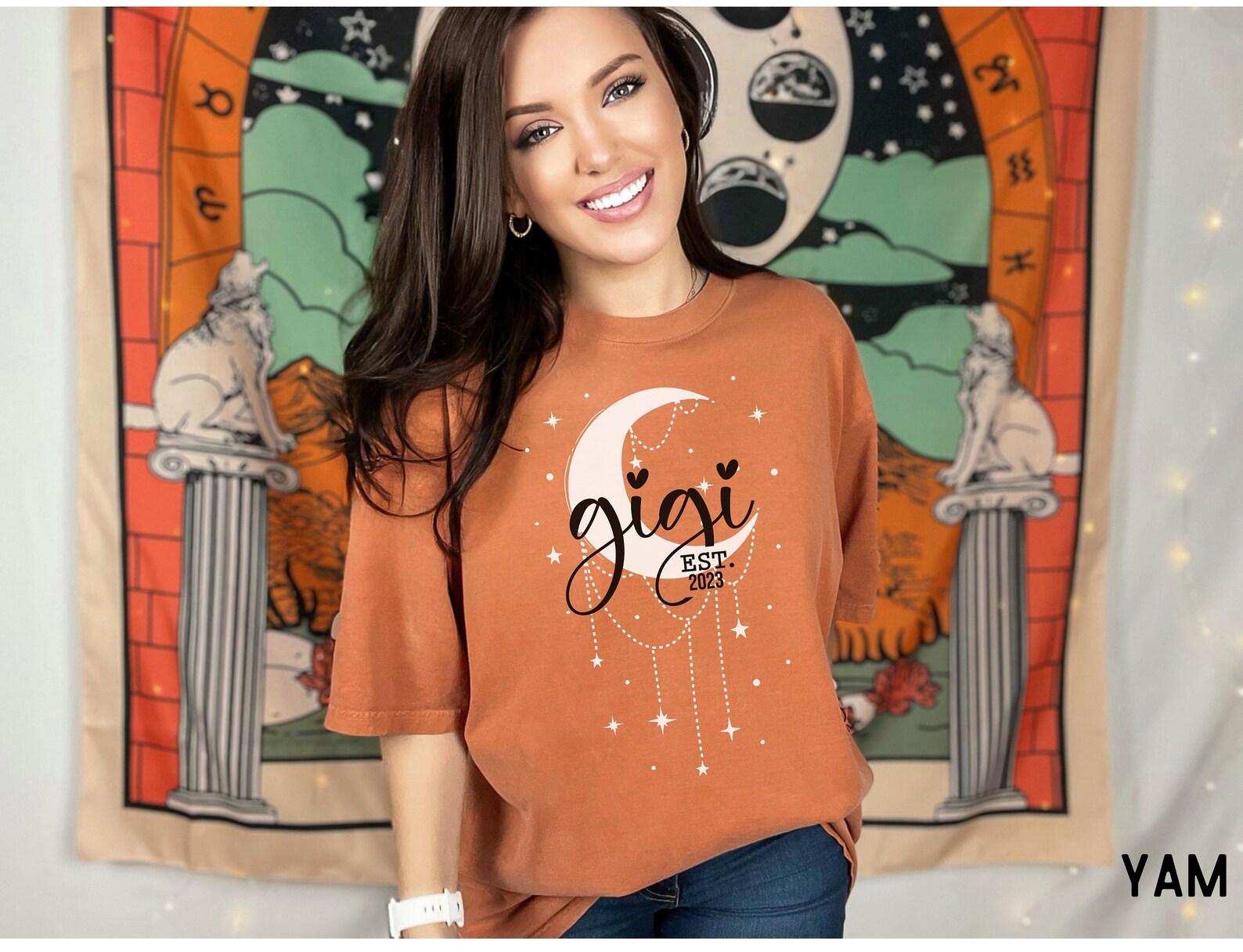 Custom Gigi Shirt Gigi Celestial Tshirt Grandma Est Custom - Etsy