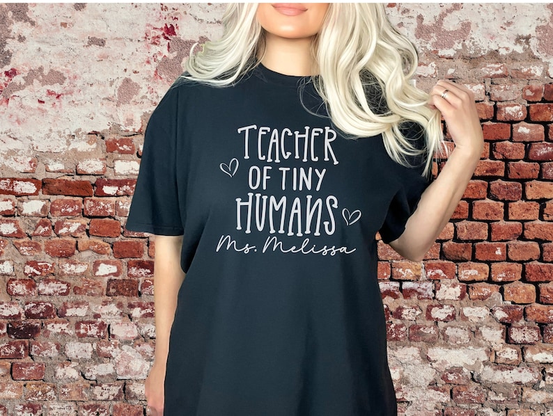 Custom Teacher Shirt, Preschool Teacher Tee, Personalized School Tshirt ...