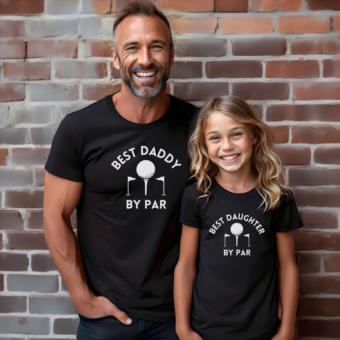Dad Daughter Golf Matching Shirts, Daddy & Me Golfing Tshirt, Funny ...
