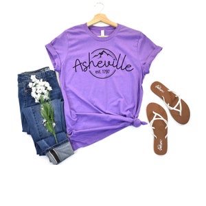 Asheville North Carolina Shirt, Asheville Est 1797 Tshirt, Relocation ...