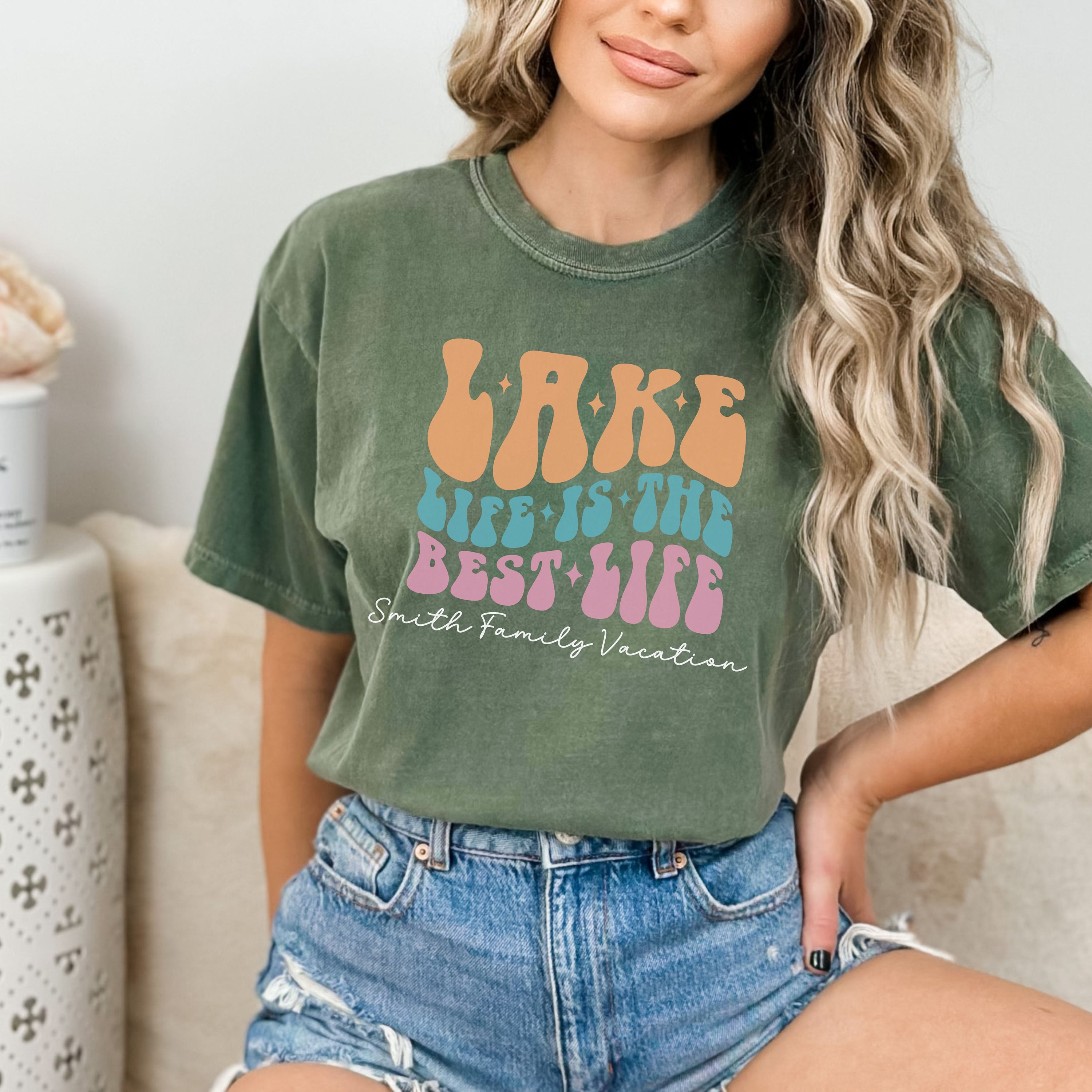 Personalized Lake Life Shirt Custom Lake Vacation T-shirt - Etsy