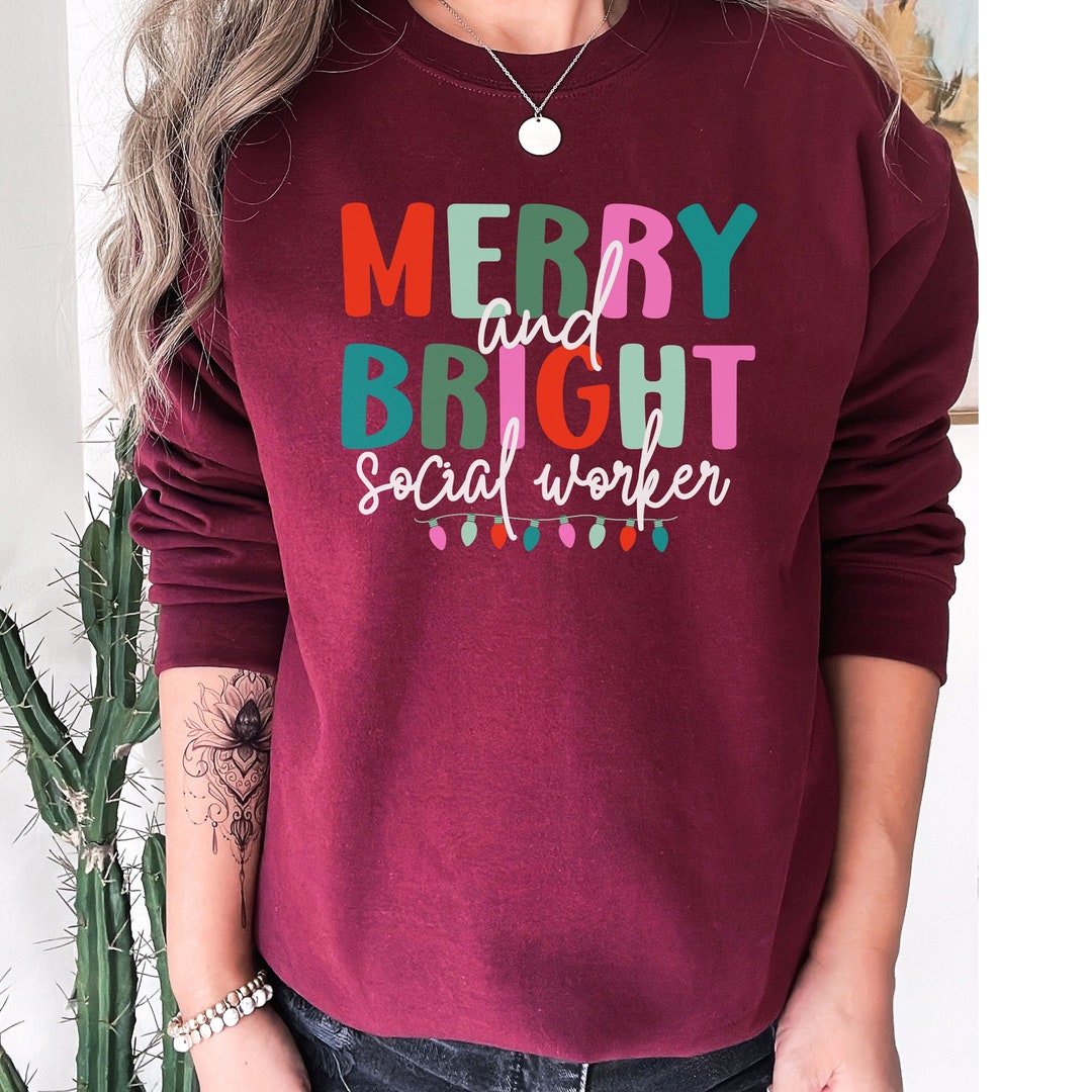 Social Worker Shirt, Custom Social Worker Christmas Sweater, Gift for ...