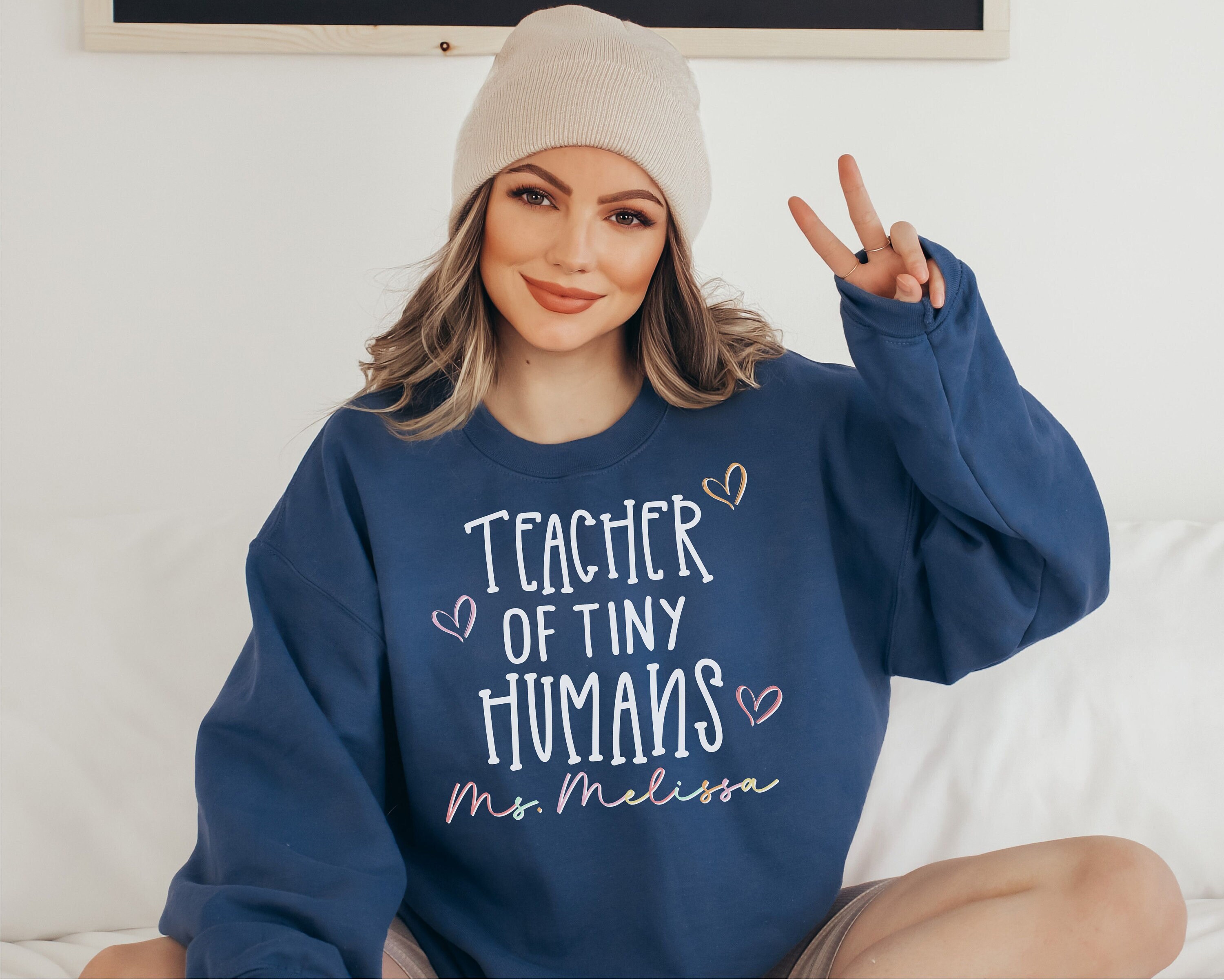 Personalized Teacher Sweatshirt Custom Prek Teacher Crewneck Etsy