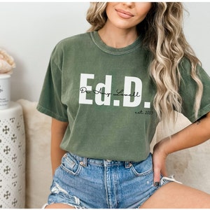 Personalized Edd Tshirt Graduation Gift Doctor of Education Shirt ...
