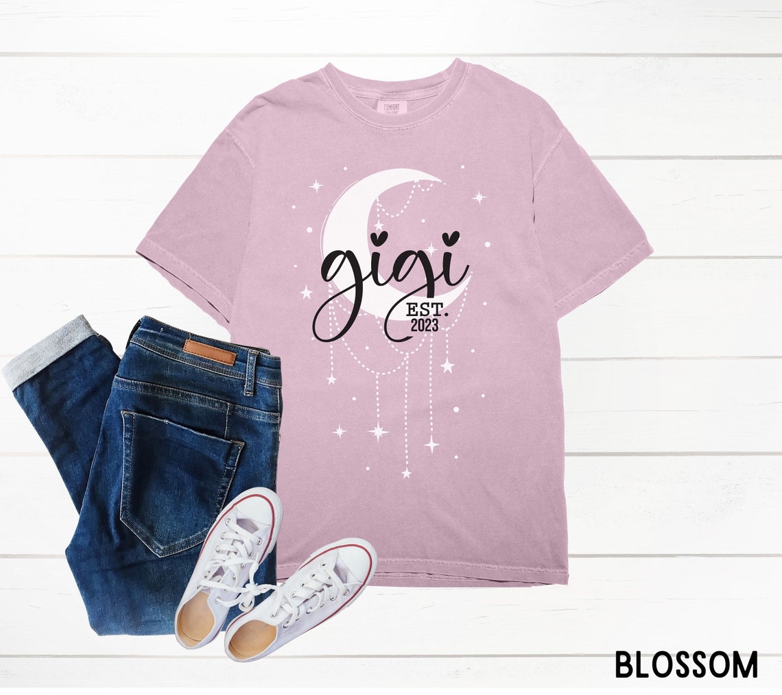 Custom Gigi Shirt Gigi Celestial Tshirt Grandma Est Custom - Etsy