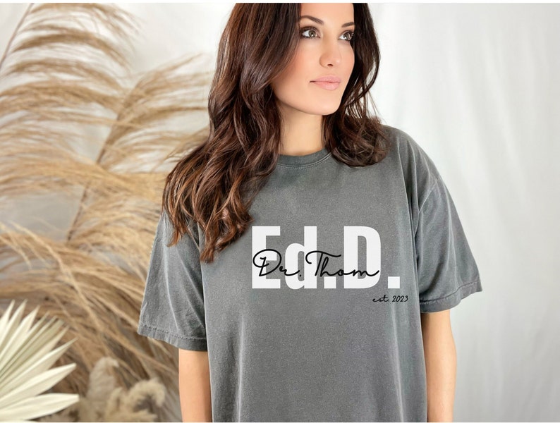Personalized Edd Tshirt Graduation Gift Doctor of Education Shirt ...