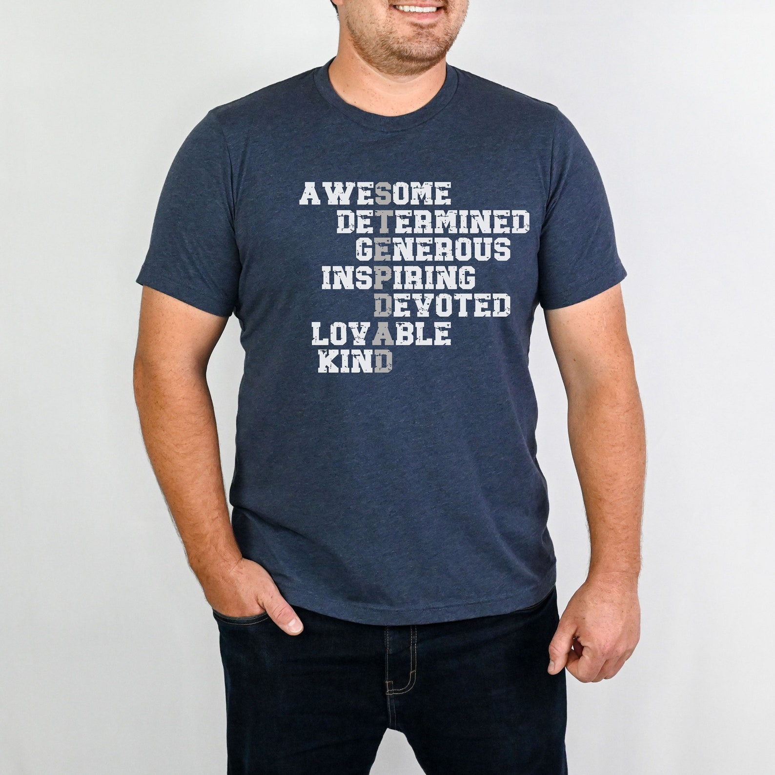 Personalized Stepdad Shirt, Custom Fathers Day Gift, Dad Attributes ...