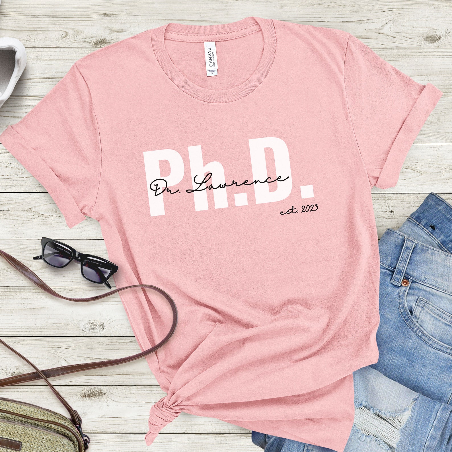 Personalized PHD Tshirt, Graduation Gift for Doctor, Custom New Doctor ...