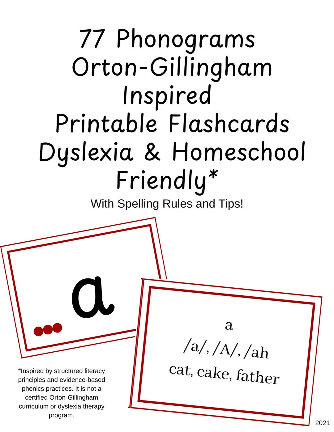 Phonogram Flashcards for Struggling Readers | Orton-gillingham Phonics ...