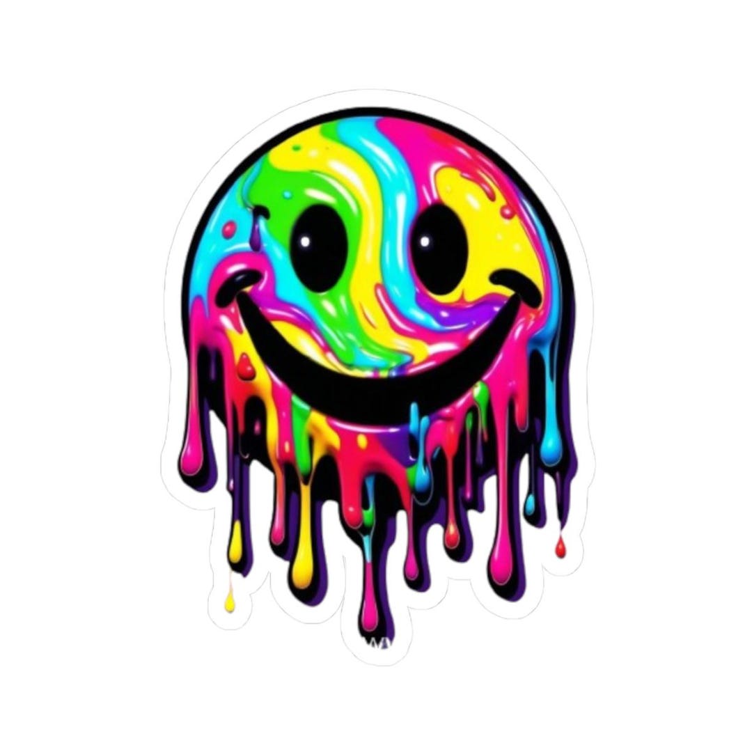 Mr. Melty Smiley Kiss-cut Stickers - Etsy