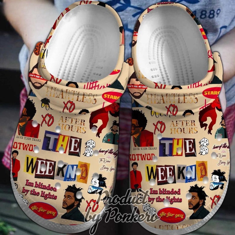 The Weeknd Tour Music Shoes the Weeknd Slipper Custom Name - Etsy