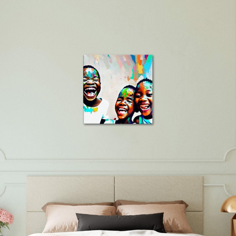 Abstract Black Art African American Art Afro Art Canvas - Etsy