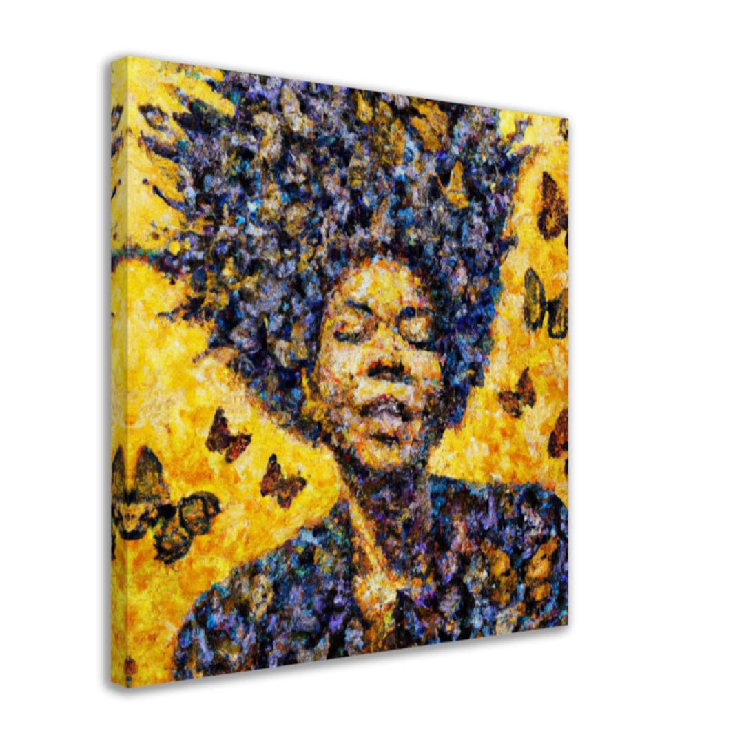 Abstract Black Art, African American Art, Afro Art, Canvas - Wall Art ...