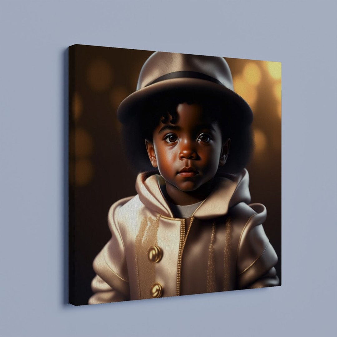 Baby Michael Jackson Abstract Black Art African American Art - Etsy