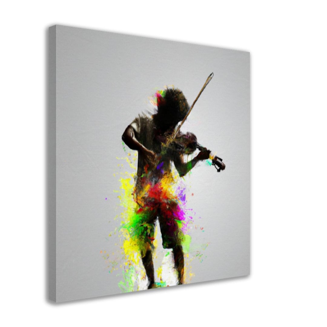 Abstract Black Art, African American Art, Afro Art, Canvas - Wall Art ...