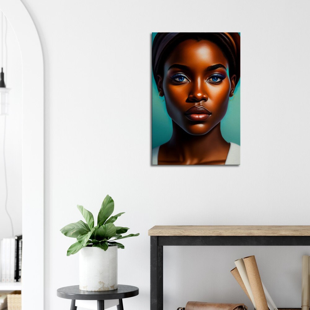 Abstract Black Art African American Art Afro Art Canvas - Etsy