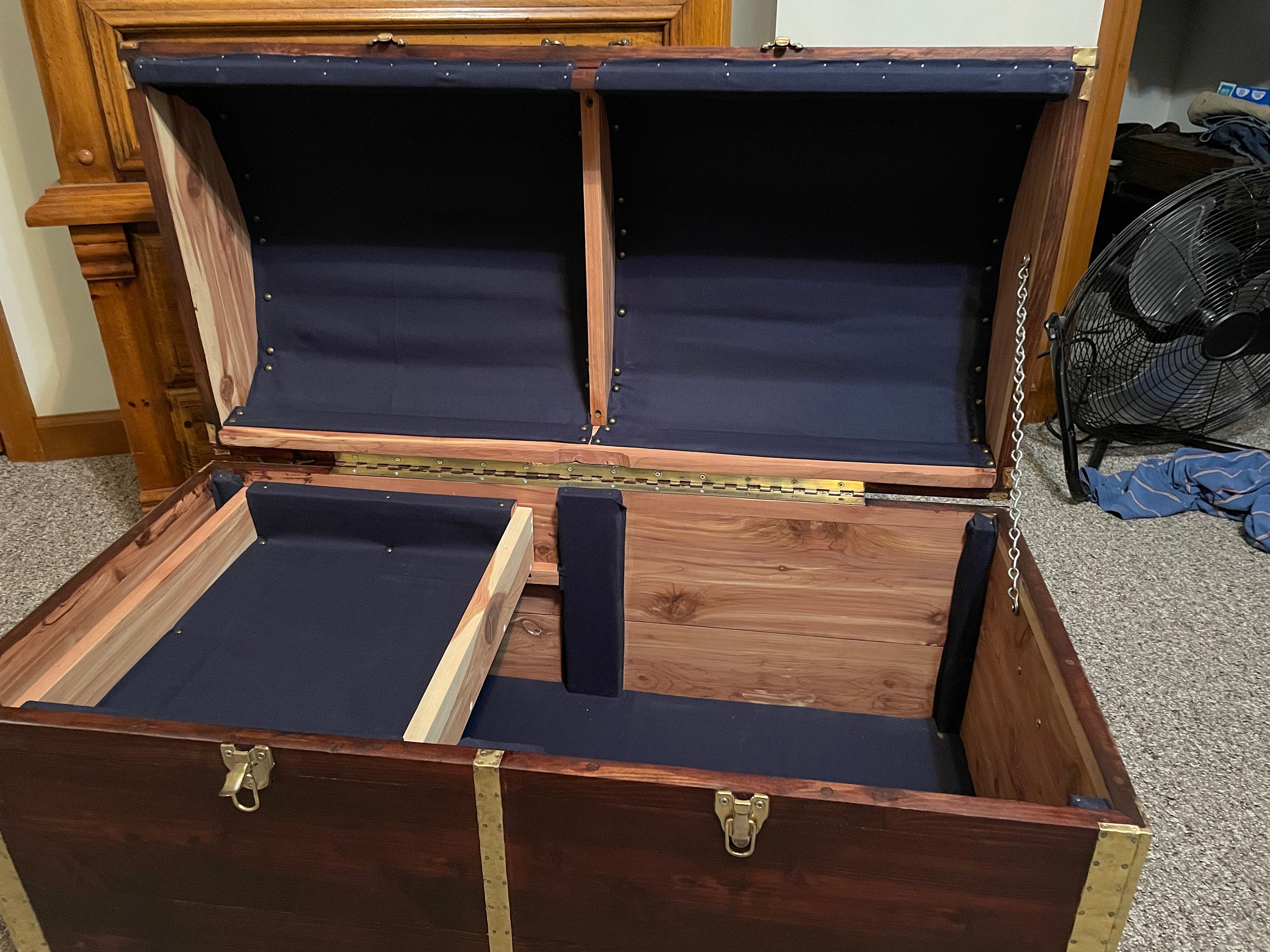 Cedar Chest W/ Brass Hardware - Etsy