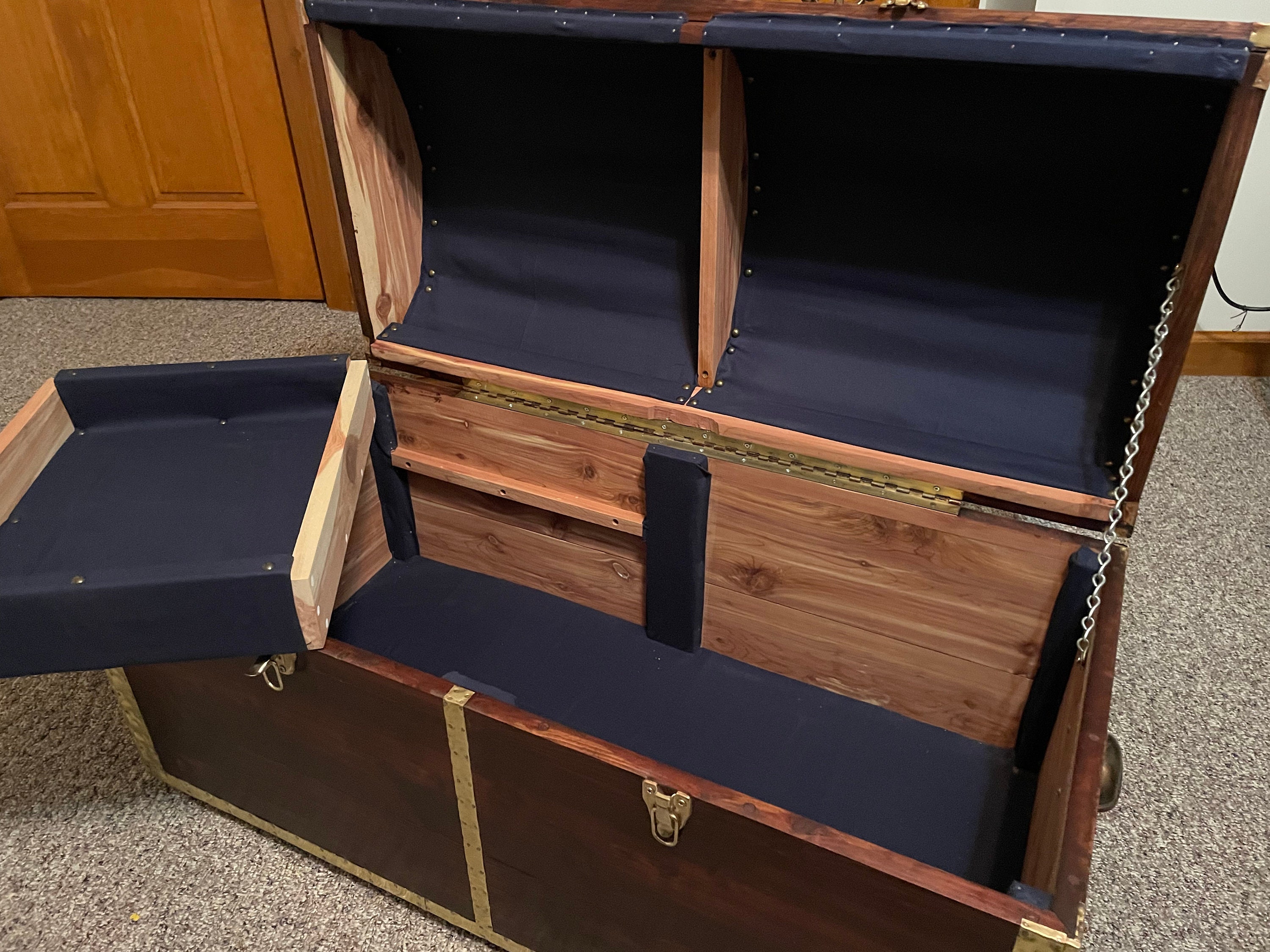 Cedar Chest W/ Brass Hardware - Etsy