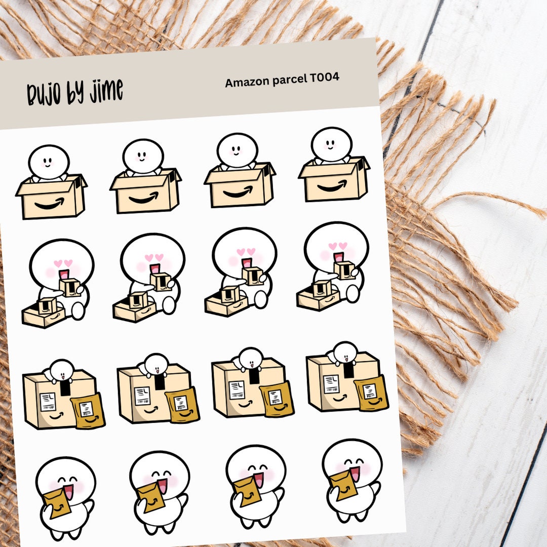Amazon Delivery Sticker Sheet Handmade Design Stickers for Planners and ...