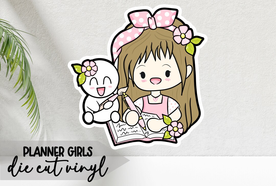 Die Cut Vinyl Sticker Planner Girls Planner Addicted Handmade Design ...