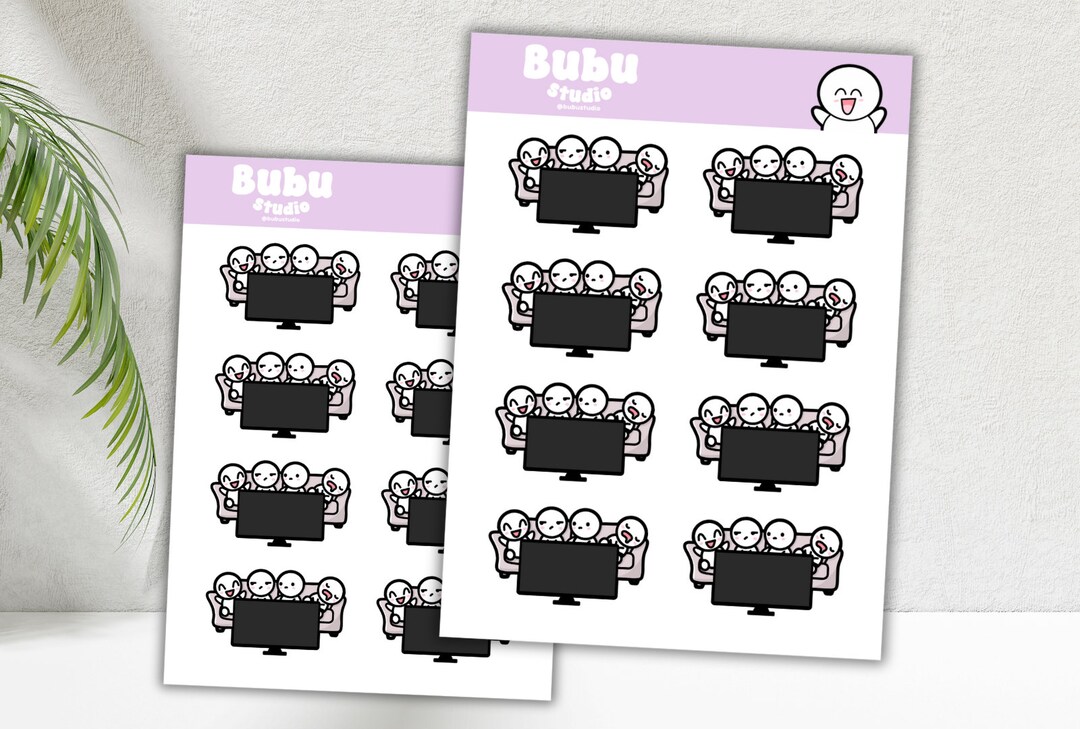 Family Movie Night Sticker Handmade Design Stickers for Planners and ...