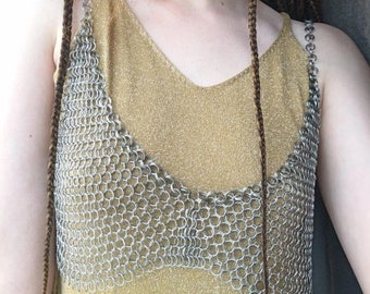 Bra Girls Women Aluminum Wire Jump Ring Chain Mail Fancy and Stylish ...