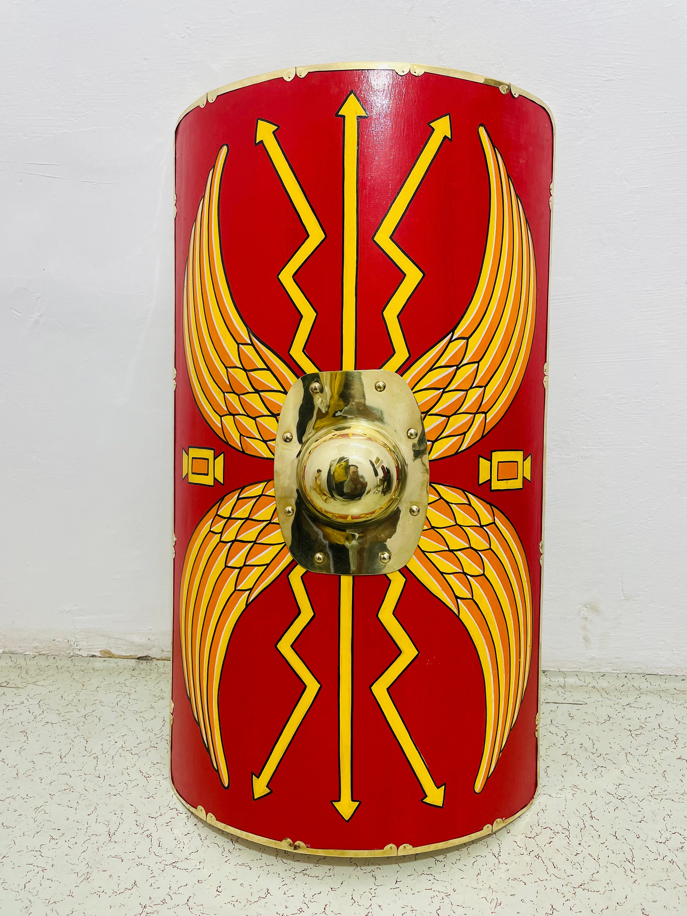 Roman Wooden Shield, Roman Battle Ancient Legionary Shield Reenactment ...