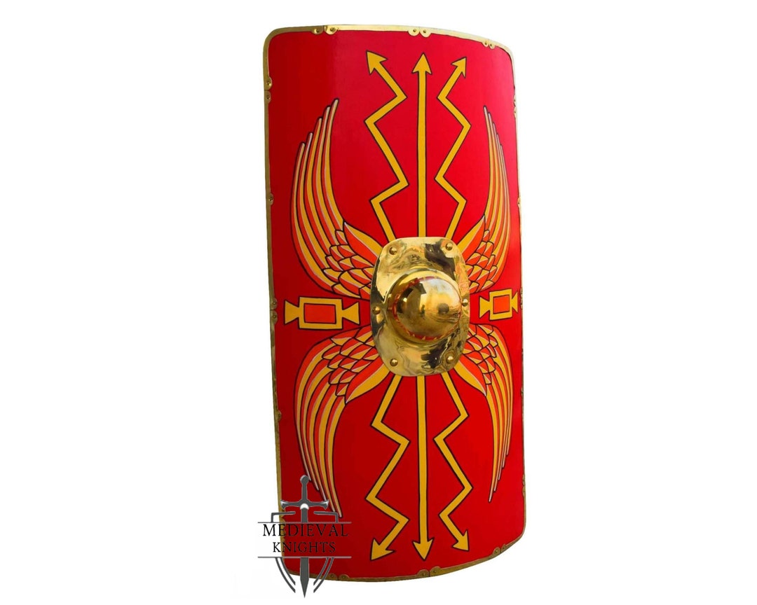 Roman Wooden Shield, Roman Battle Ancient Legionary Shield Reenactment ...