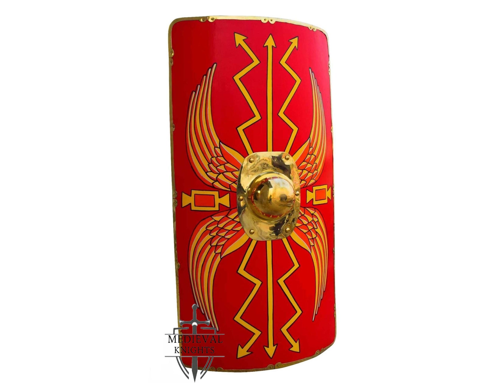 Roman Wooden Shield, Roman Battle Ancient Legionary Shield Reenactment ...