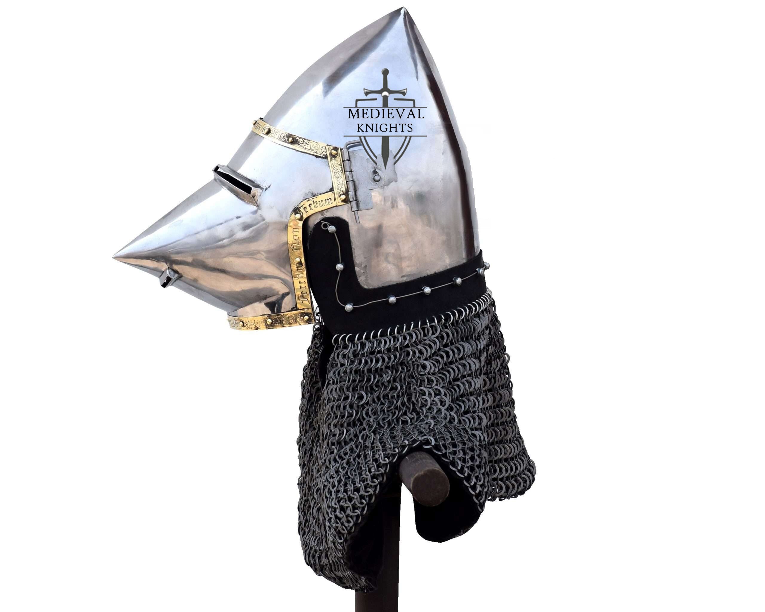 Houndskull Bascinet Battle Ready Helmet Material: Mild Steel - Etsy