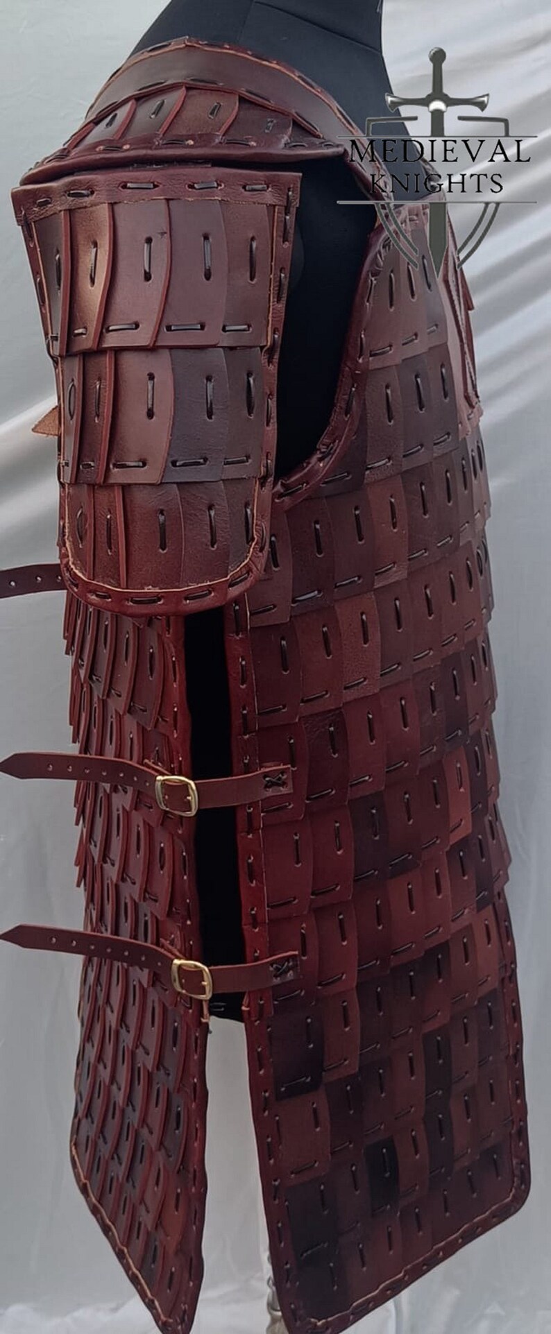 Lamellar Leather Scale Armour Set Built Use in LARP Battles or - Etsy