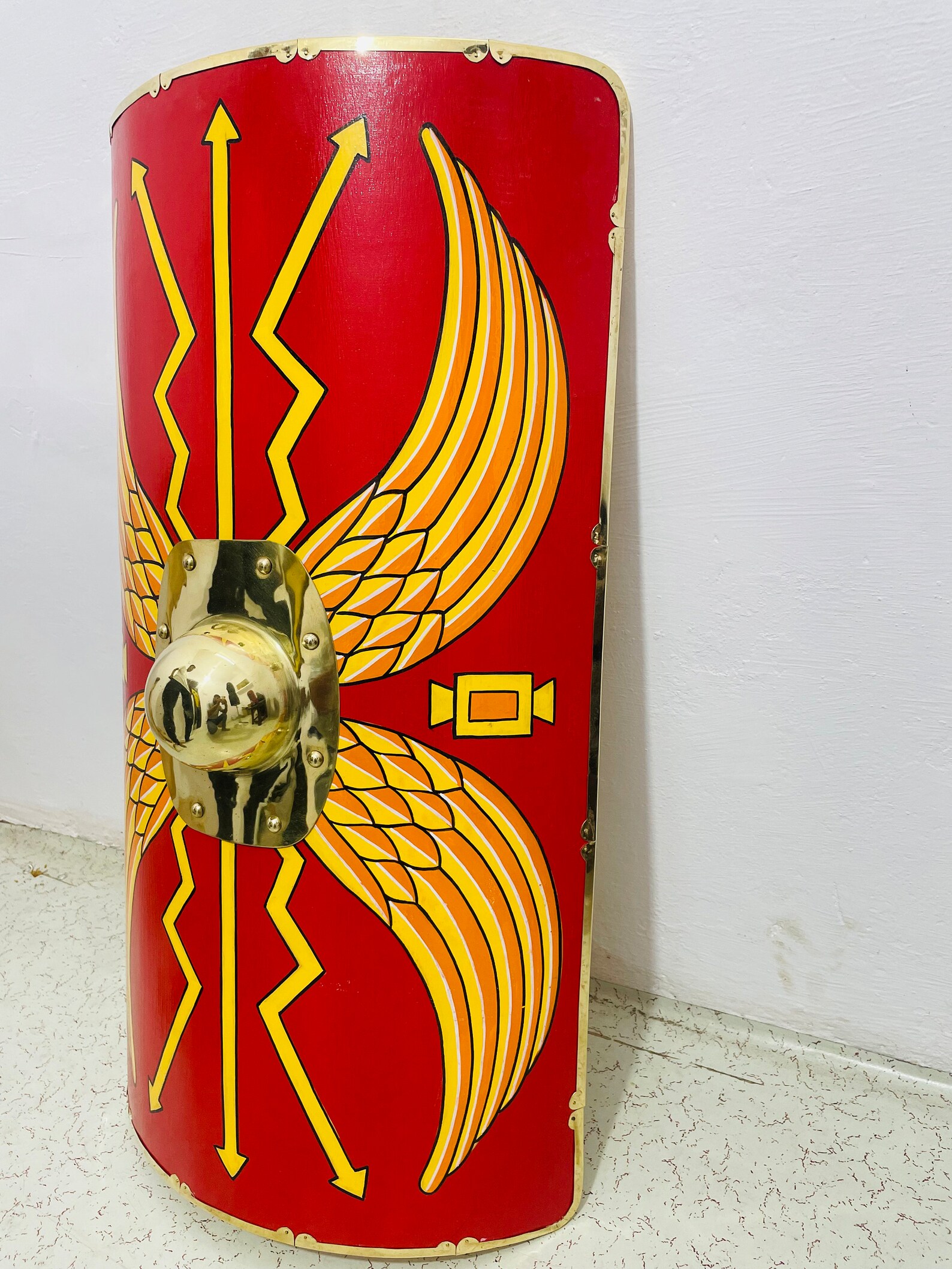 Roman Wooden Shield, Roman Battle Ancient Legionary Shield Reenactment ...