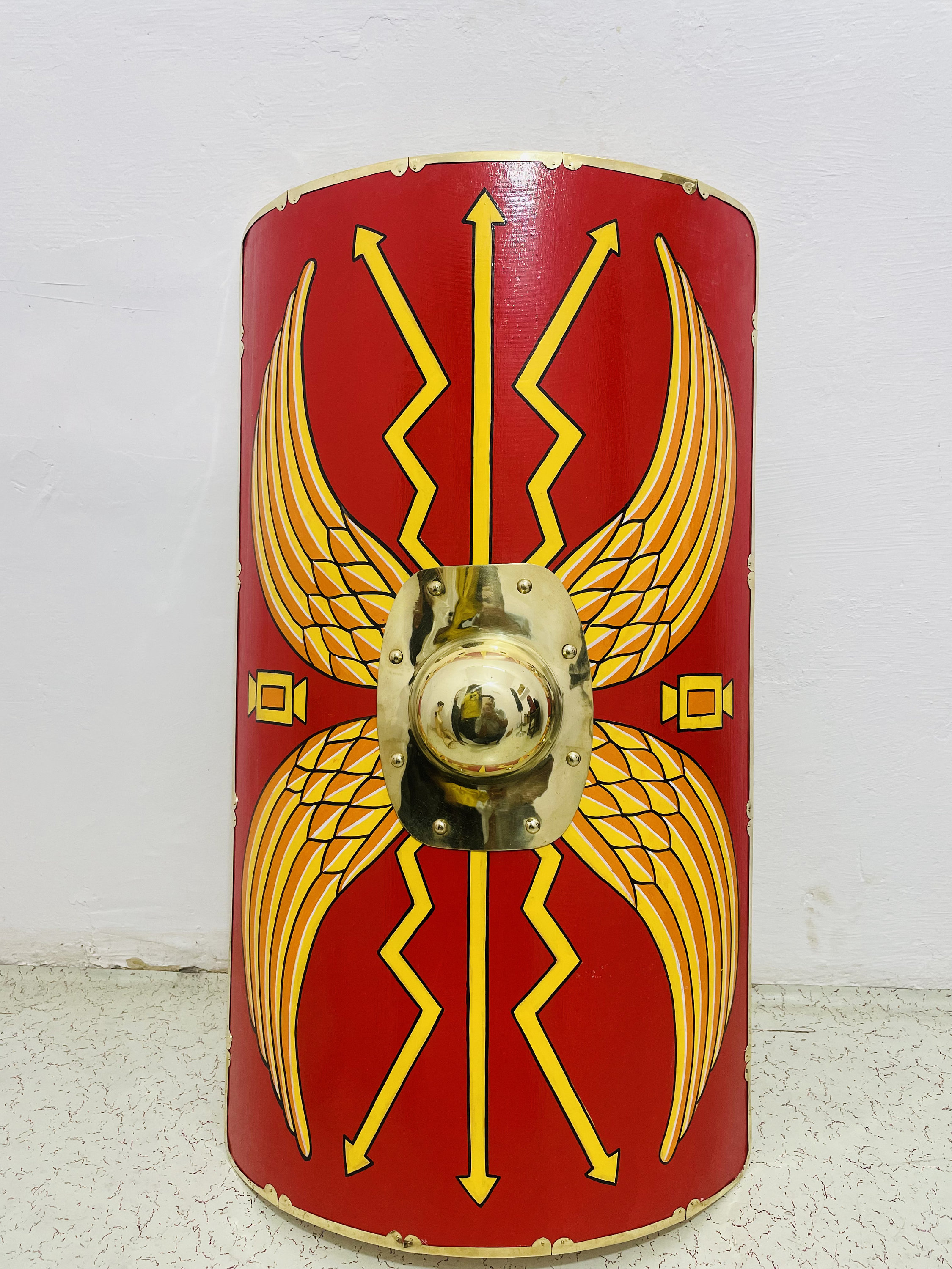 Roman Wooden Shield, Roman Battle Ancient Legionary Shield Reenactment ...