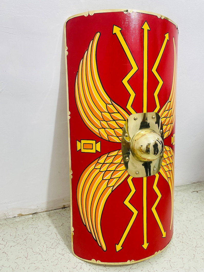 Roman Wooden Shield, Roman Battle Ancient Legionary Shield Reenactment ...