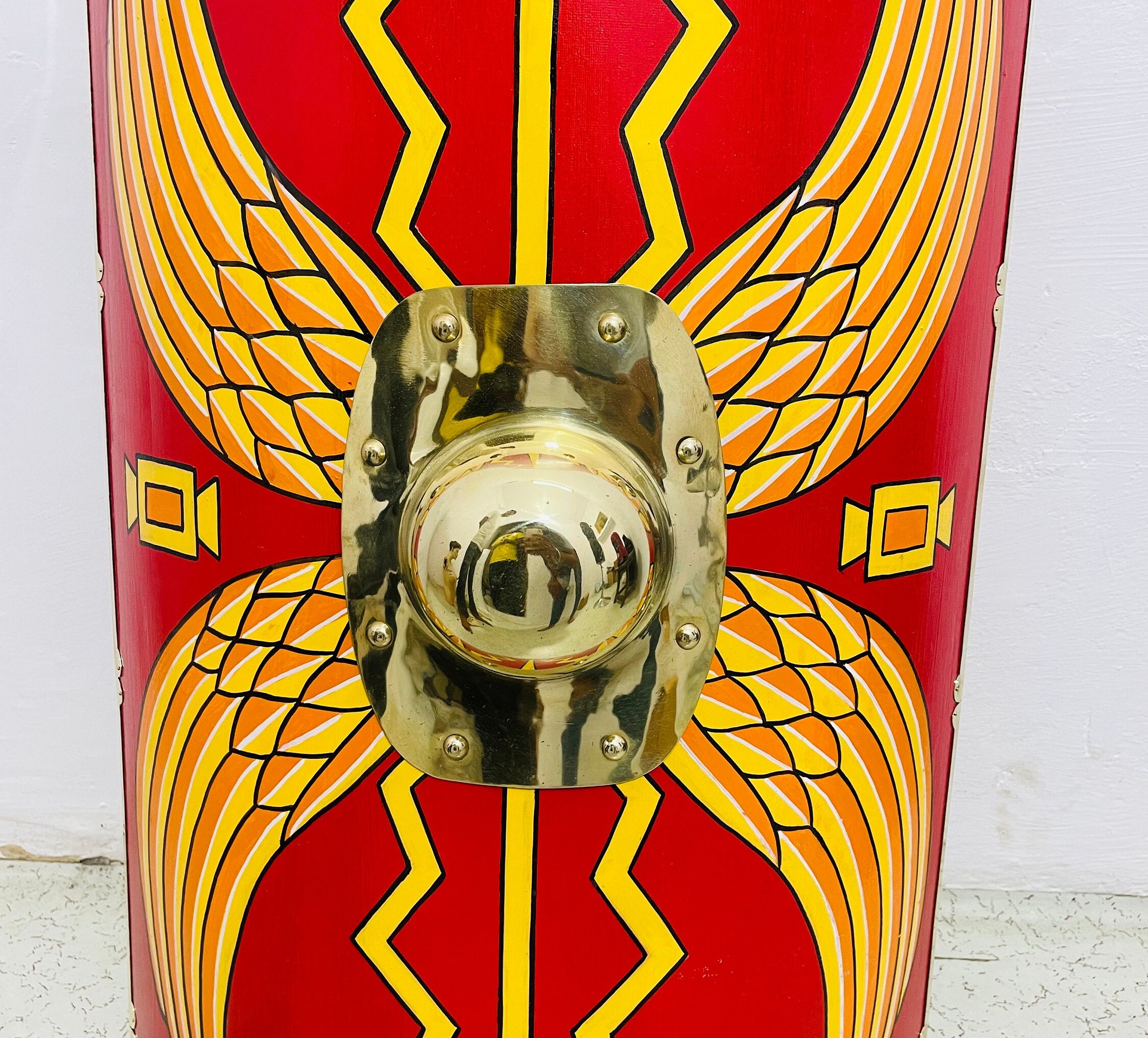 Roman Wooden Shield, Roman Battle Ancient Legionary Shield Reenactment ...