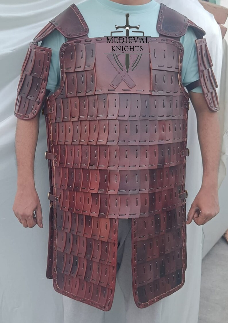 Lamellar Leather Scale Armour Set Built Use in LARP Battles or - Etsy