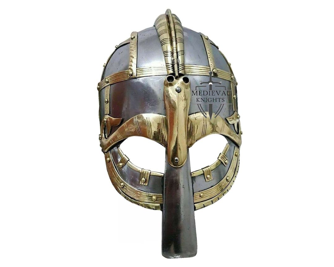 Valsgärde Helmet Material : Mild Steel Handmade Antique Medieval ...