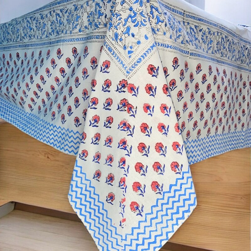 Block Print Tablecloth - Etsy