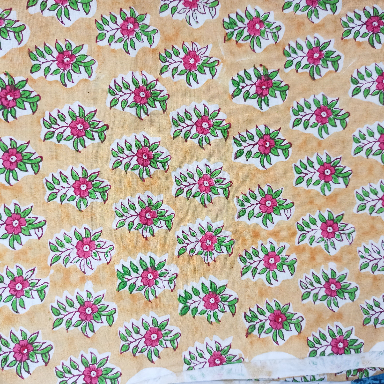 New Era Creation Beautiful Hand Block Printed Fabric, Cotton Fabric ...